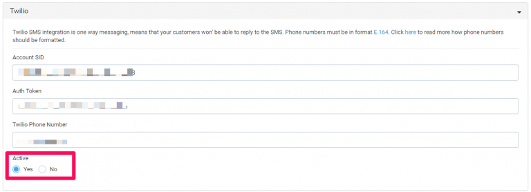 SMS Provider | Perfex CRM