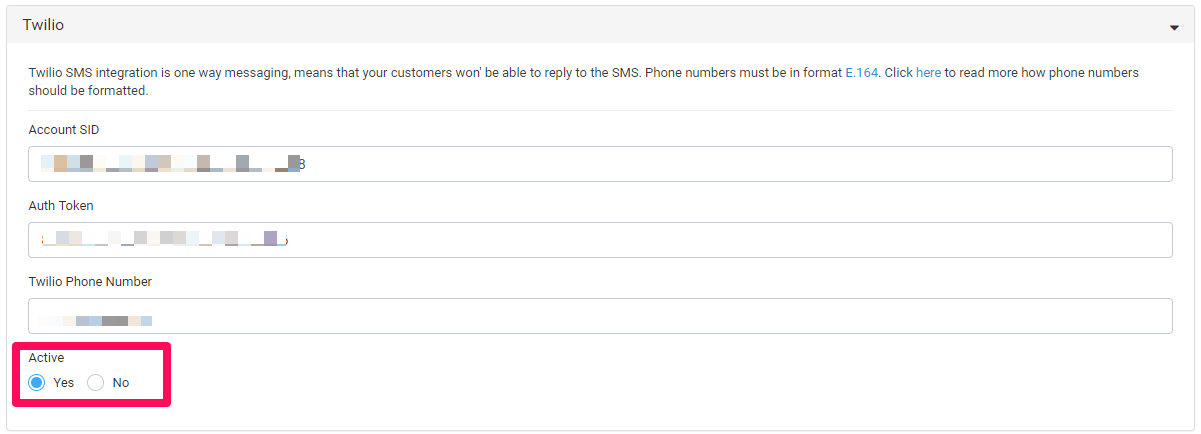 SMS Provider | Perfex CRM
